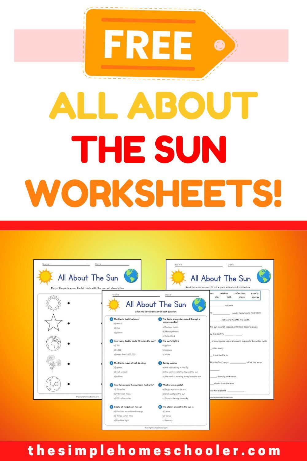 Sun Worksheets The Sun And The Moon Worksheet